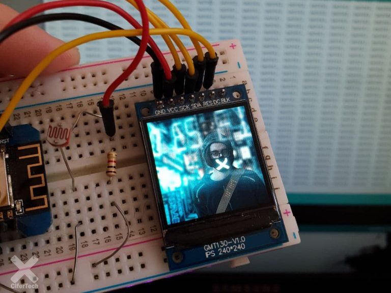 Display images on the TFT LCD ST7789 - CiferTech